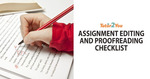 Assignment Editing and Proofreading Checklist | Tutor2You