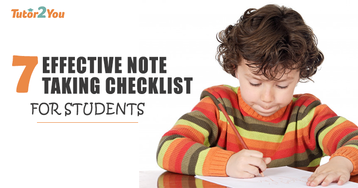 7 Effective Note Taking Checklist for Students | Tutor2you